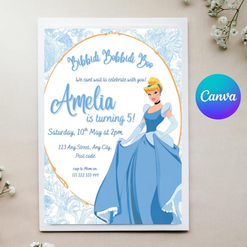 Cinderella Canva Template - Etsy