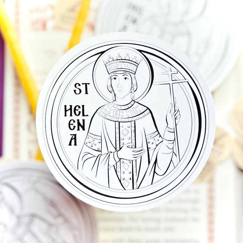 St. Helena 4" Sticker - Orthodox Sticker - Orthodox Child Gift ...