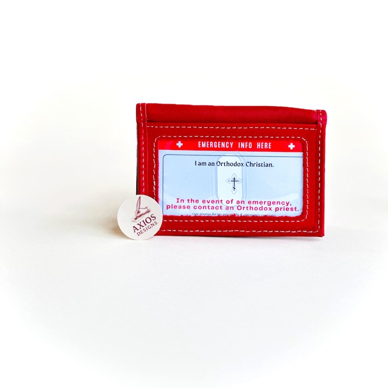 Orthodox in Case of Emergency Card - Medical Emergency Card - Emergency ...