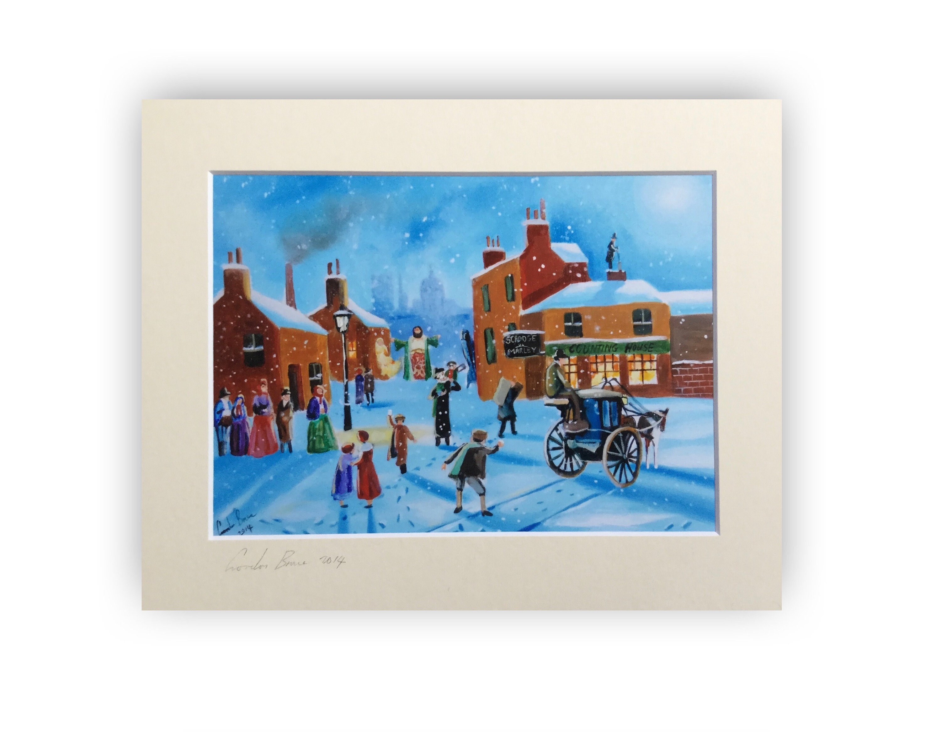 Scrooge, A Christmas Carol Print, Winter Painting From 2014 - Etsy