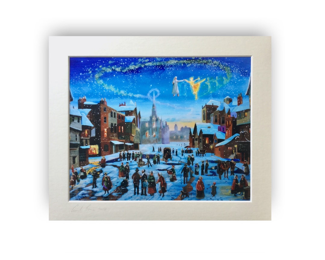 Scrooge Christmas Print, Ghost of Christmas Past, Winter Scene - Etsy