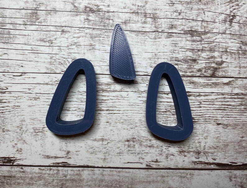 MORE Sizes Wedge Clay Cutter Set of Two Geometric Shape | Etsy