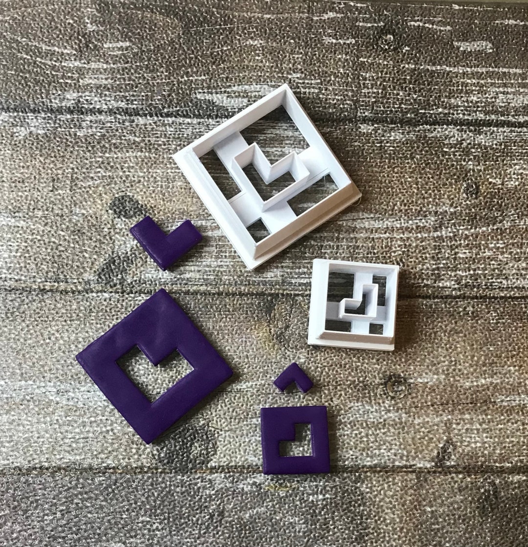 Donut Cutter, Square Cutter, Straight Square, Geometric Shape, Clay ...