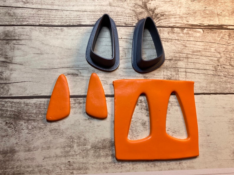 MORE Sizes Wedge Clay Cutter Set of Two Geometric Shape - Etsy
