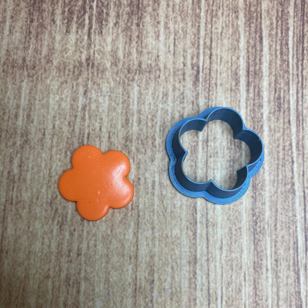 Flower Cutter, Five Petal, Geometric Shape, Clay Cutter, Cookie Cutter ...