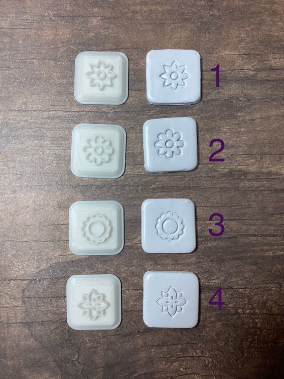 Flower Stamp Embosser Flower Icon Stamp Geometric Shape - Etsy