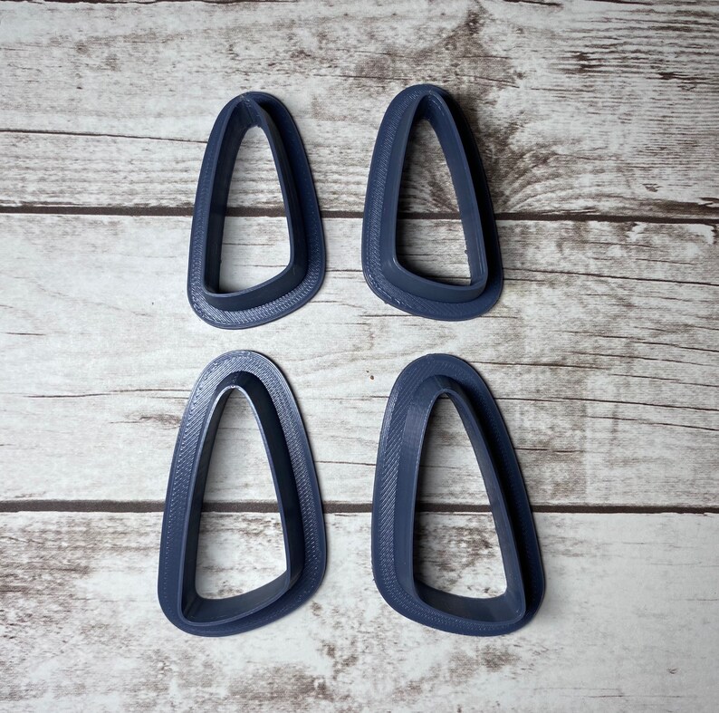 MORE Sizes Wedge Clay Cutter Set of Two Geometric Shape - Etsy