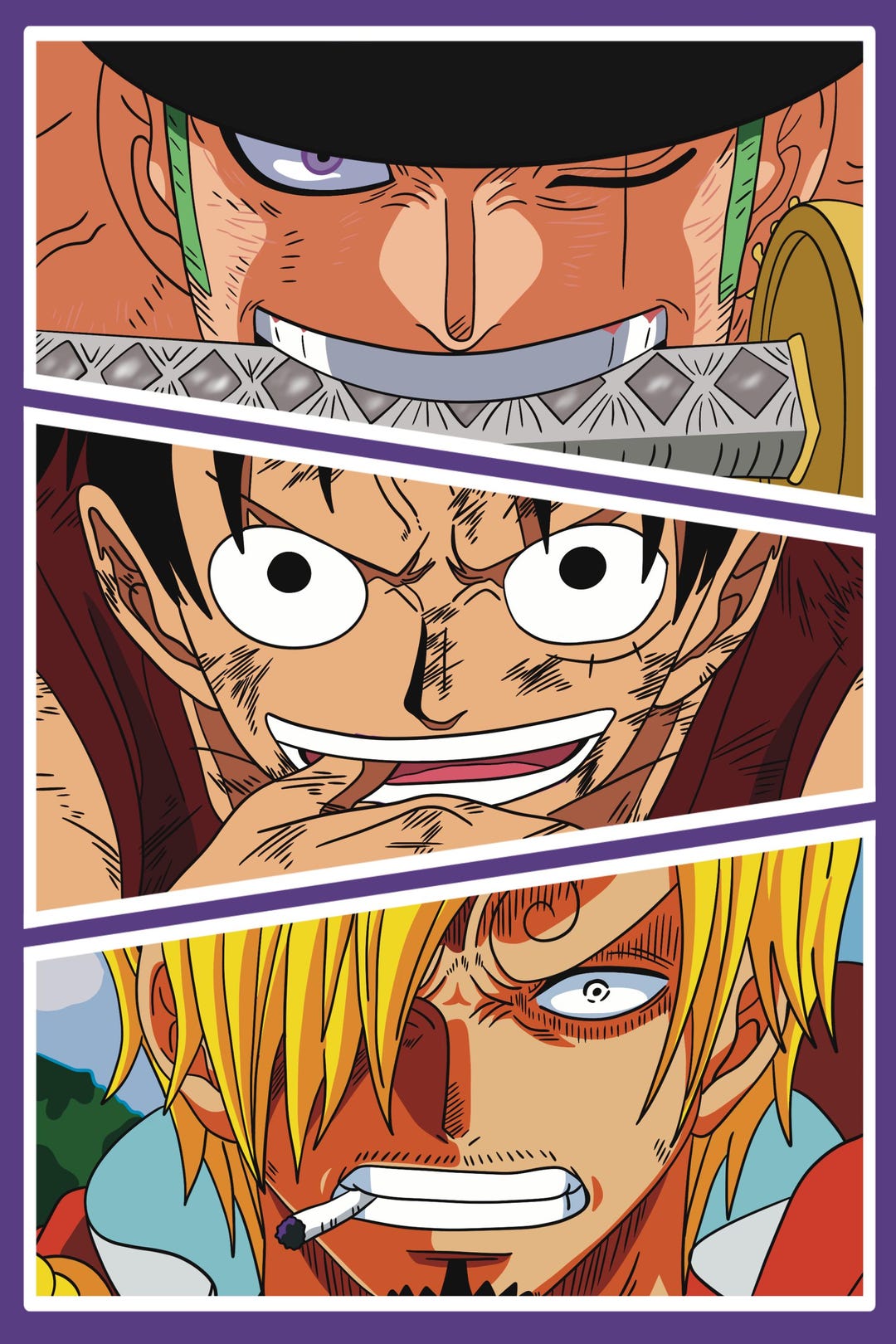 One Piece Anime Printable Files - Etsy