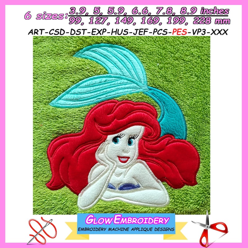 Mermaid Applique - Etsy