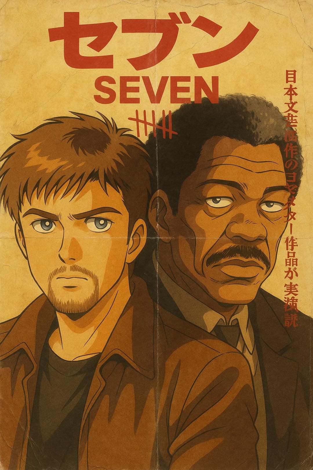 Seven Se7en Anime Digital Art Poster Print, Anime Print, Home Décor ...