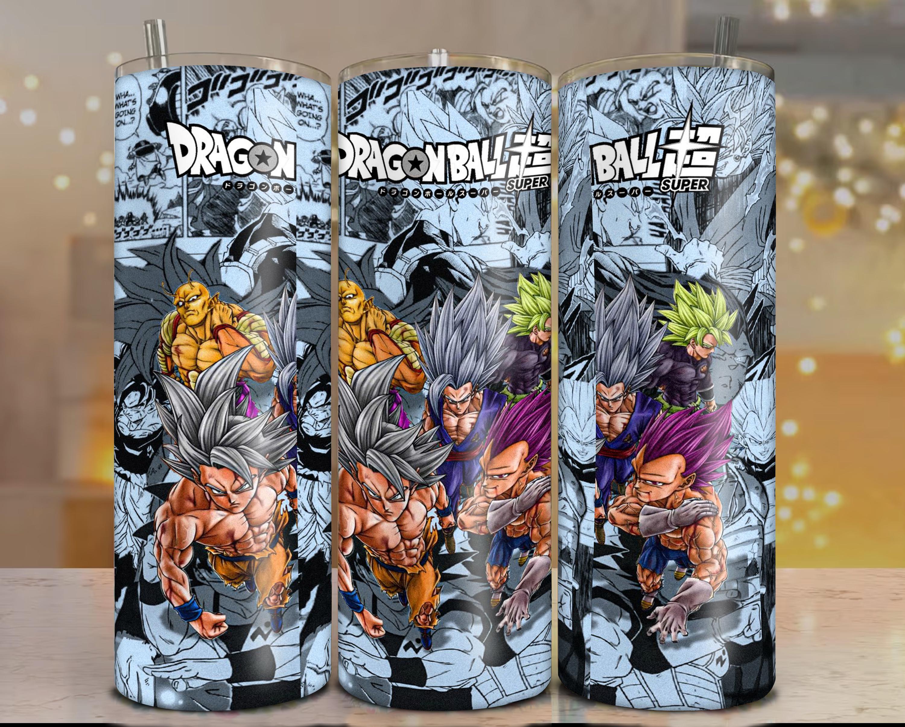 Dragon Ball Super Tumbler - Goku, Vegeta Sublimation Wrap Print.jpg - Etsy