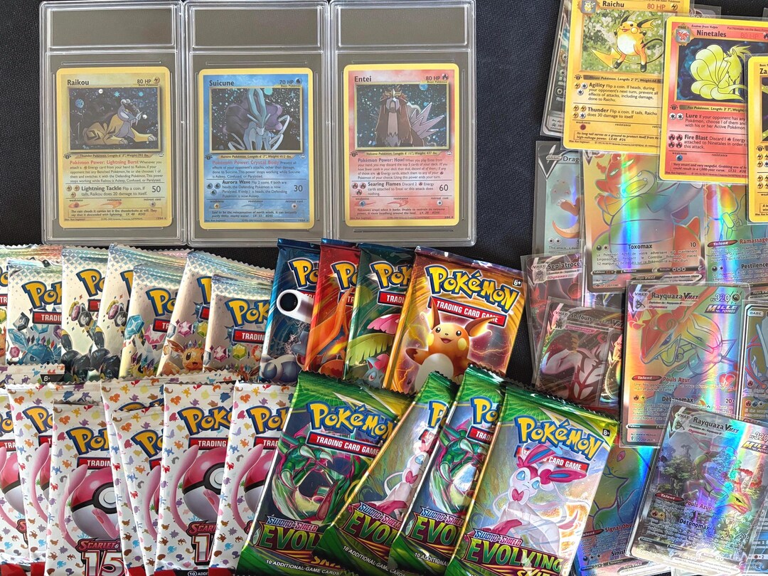 Pokémon Cards Box – Entei, Suicune and Raikou - Legendary Cards ...