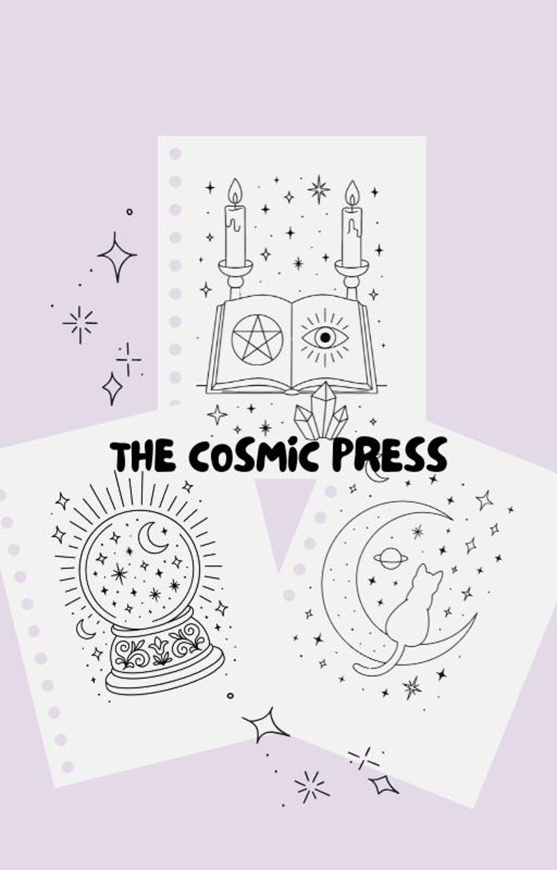 Cosmic Colouring Ritual Book – Printable Witchy Self-care Activity for ...