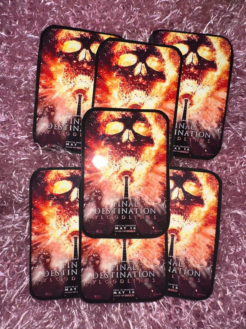 Final Destination Skull Sticker - Etsy
