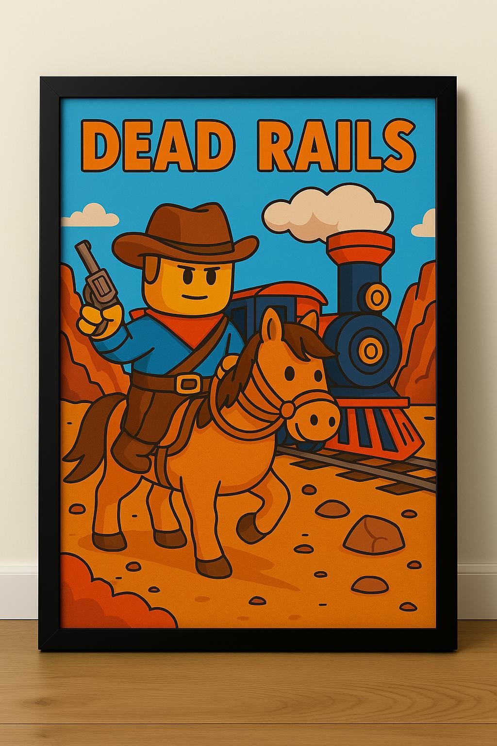 Roblox Dead Rails Poster Printable, Roblox Wall Art, Art for Children ...