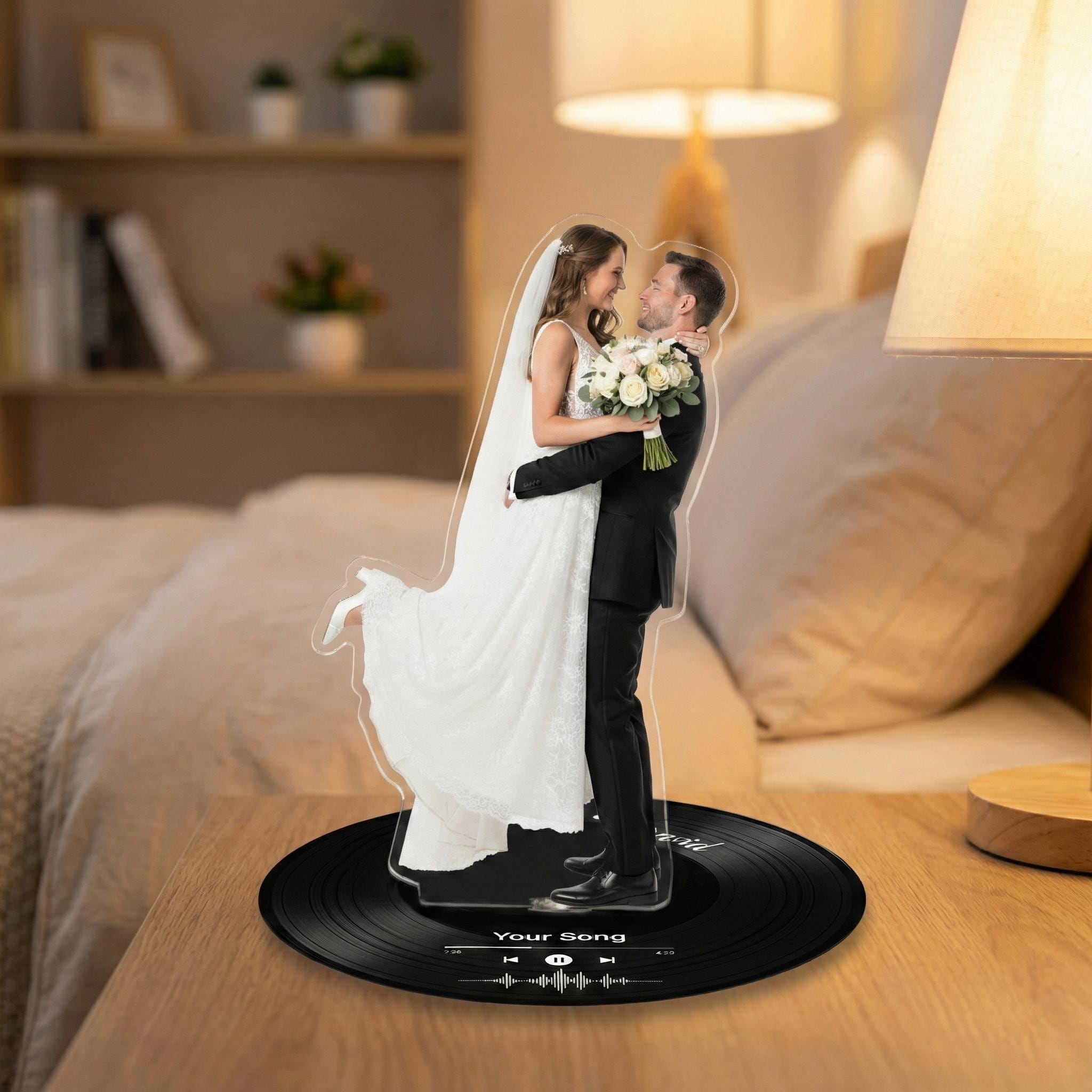 Personalized Wedding Spinning Standee, Custom Photo Acrylic Couple ...
