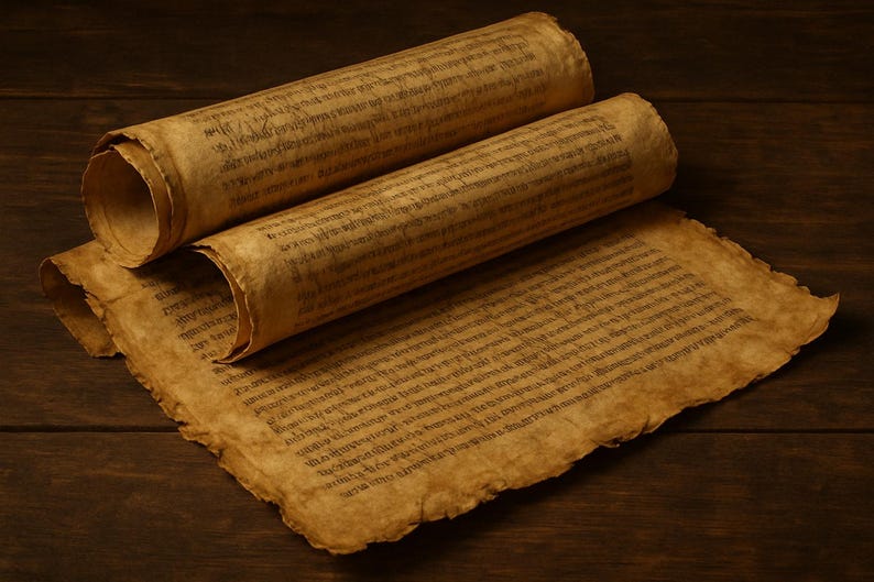 Ancient Manuscript – Medieval Scroll, Vintage Latin Text Sheets - Etsy