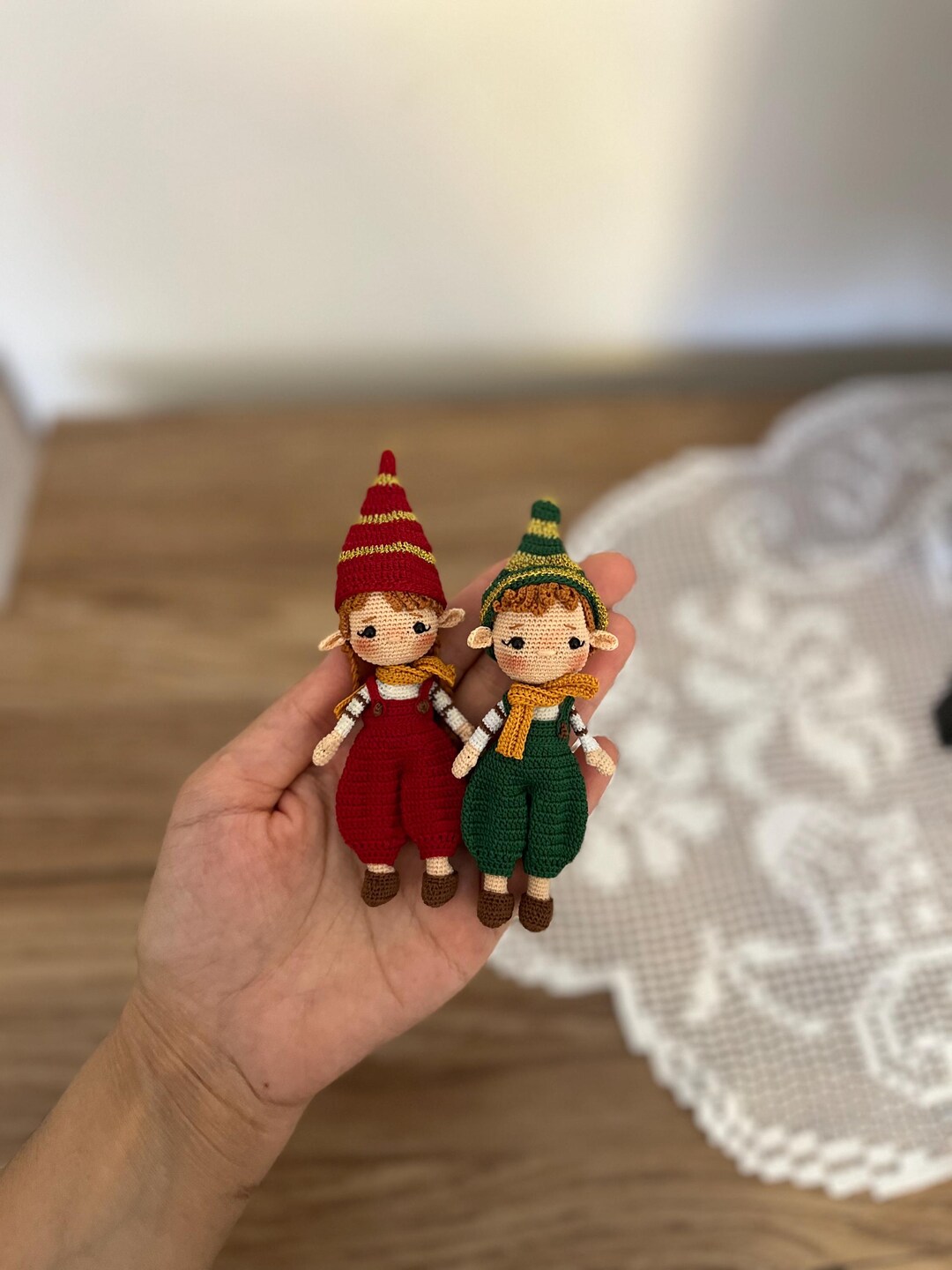 Mini Amigurumi Elf – Christmas Shelf Decor – Handmade Holiday To - Etsy