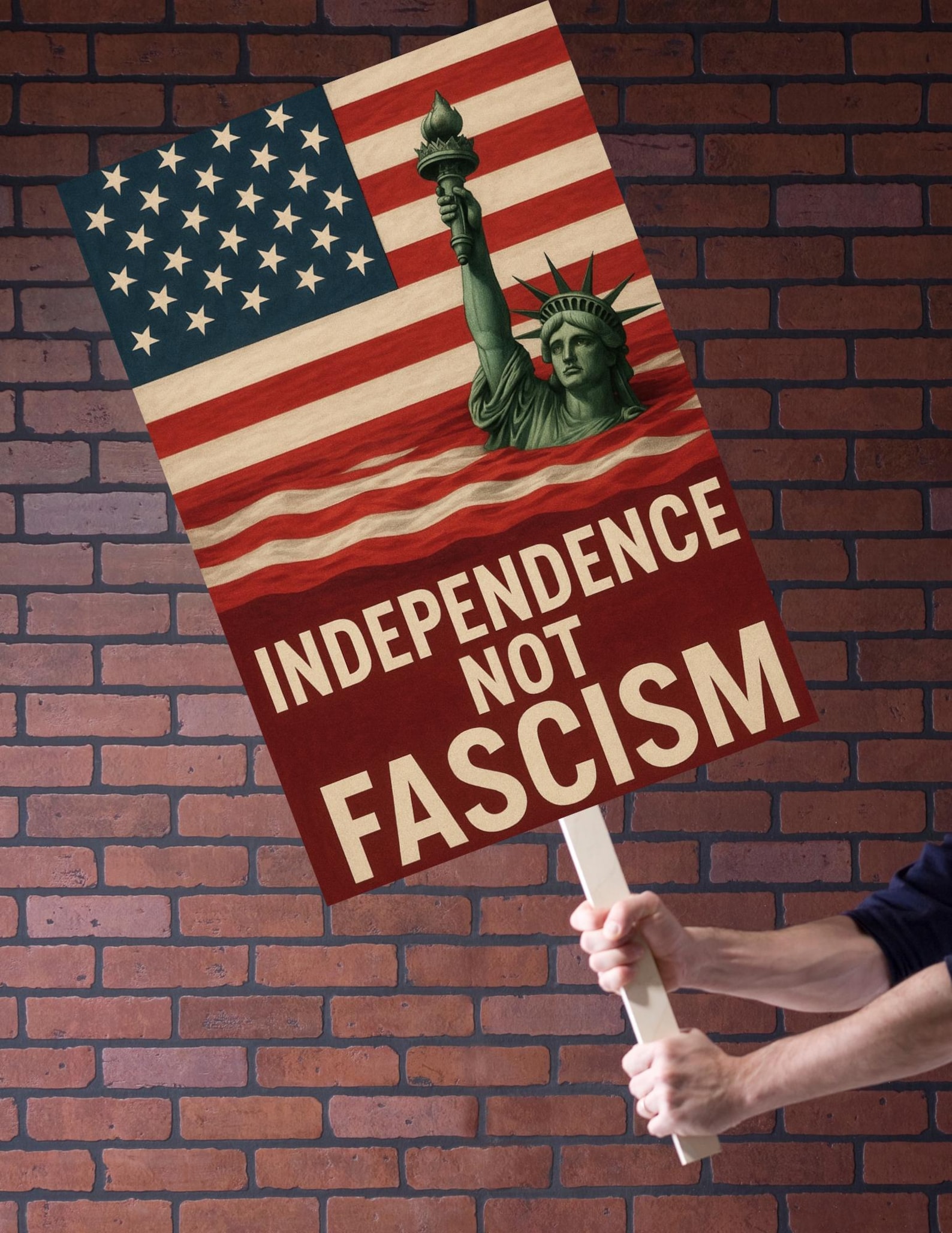 Independence Not Fascism – Printable Political Protest Sign | Anti ...