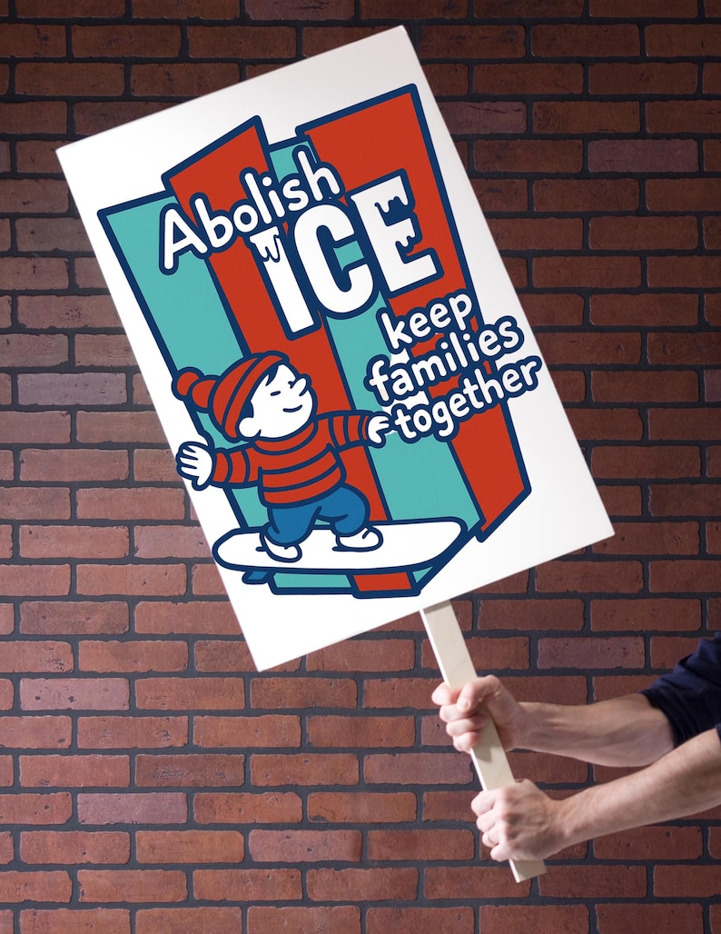 Abolish ICE Instant Download | Protest Poster | Printable Human Rights ...