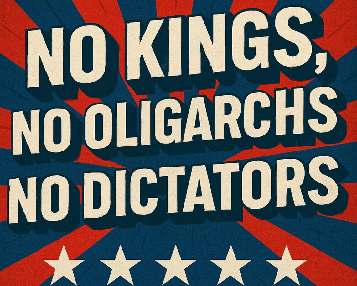 No Kings, No Oligarchs, No Dictators – Patriotic Protest Poster - Etsy