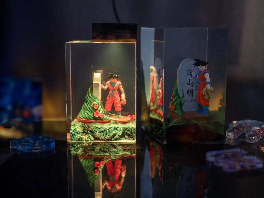 Akira Toriyama Anime Lamp, Epoxy Resin Night Light, Bedroom Lamp ...