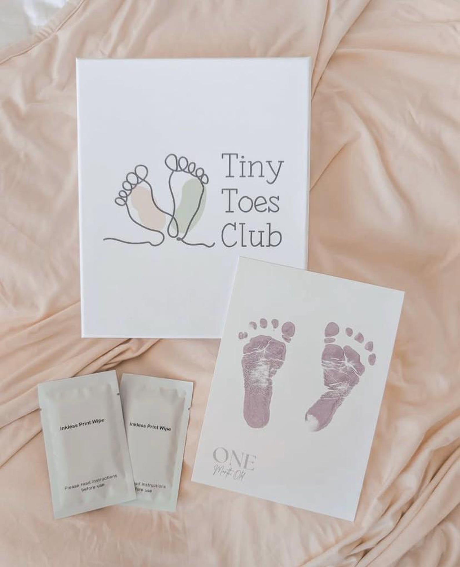 Ink Free Milestone Kit Card First 12 Months | Baby Milestone Cards ...