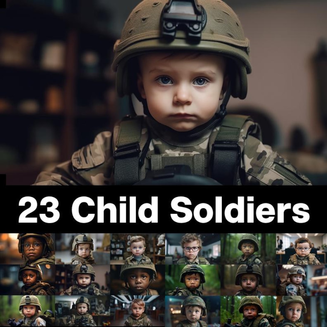 23 Child Soldiers. Digital Stock Images Bundle. Stock Images Collection ...