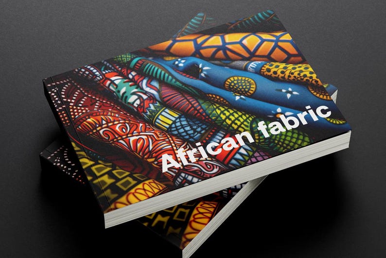 African Fabric Patterns: 32 Multicolored Stock Images (digital Download ...