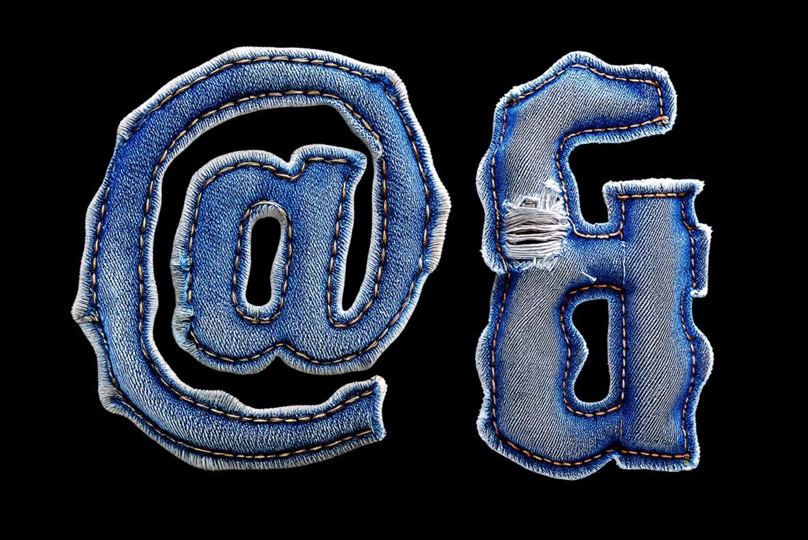 Denim Jeans Alphabet. Letters, Numbers, and Basic Punctuation Marks ...