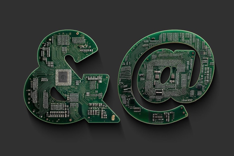 Microchip Circuit Board Alphabet: PNG Font (digital Download) - Etsy