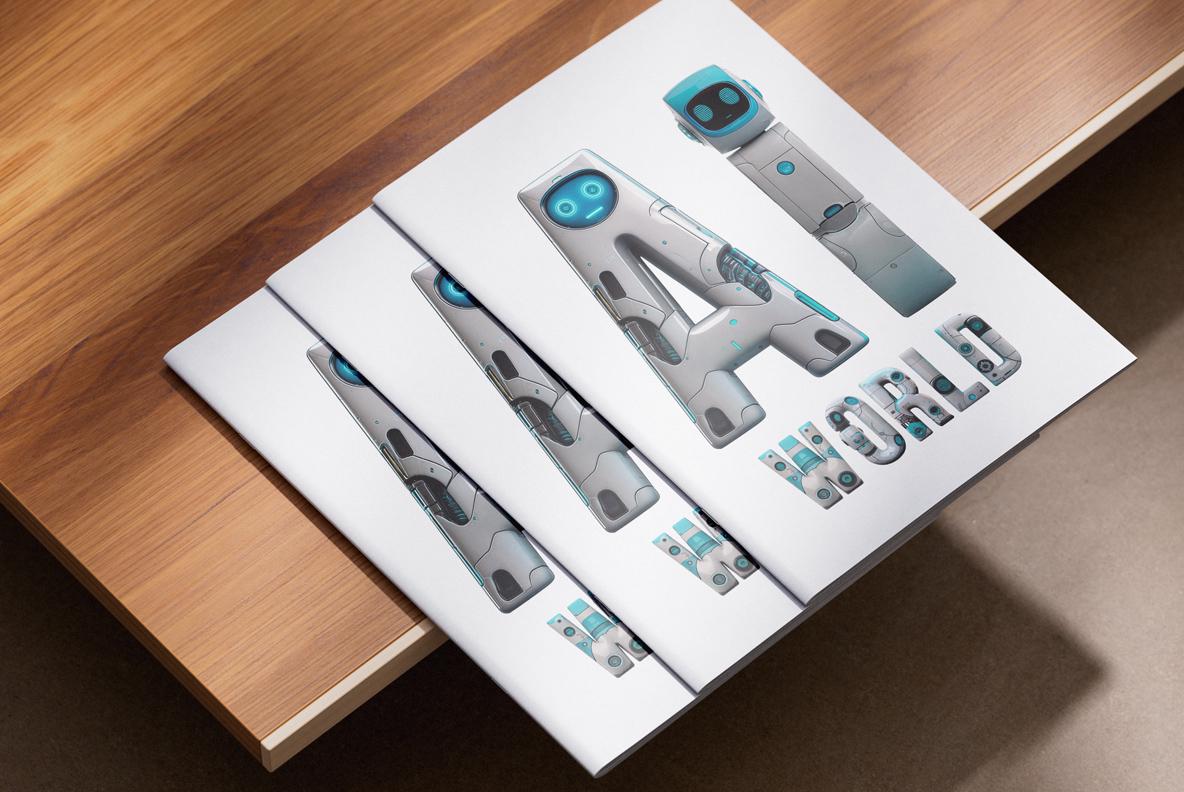 Robot Alphabet. Letters, Numbers and Punctuation Marks. PNG Set. Cute ...