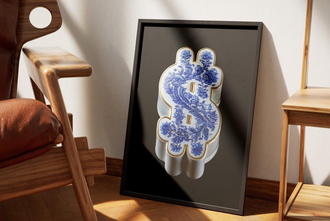 Blue Floral Porcelain Alphabet: PNG Letters & Numbers (digital Download ...