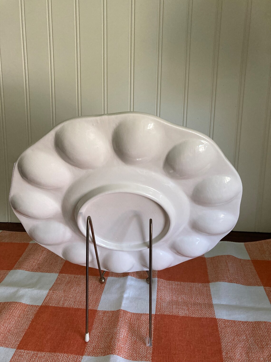 Ceramic Deviled Egg Dish Mum Fall Deviled Egg Dish Deviled Egg Platter Deviled Egg Tray Fall ...