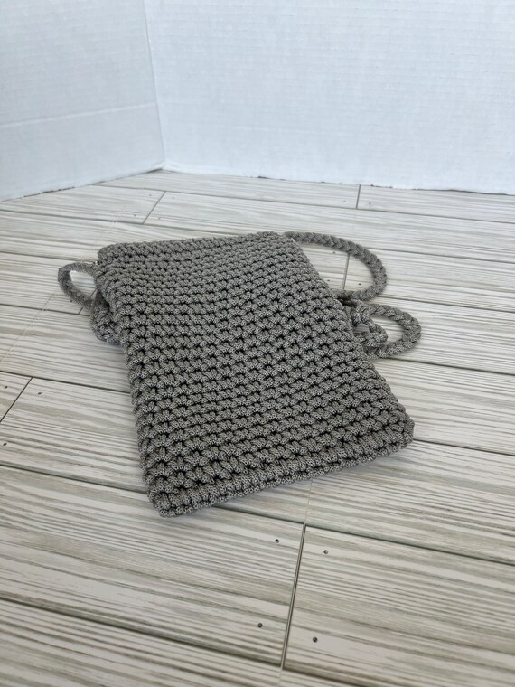 cross body Grey crochet flap bag - Gem