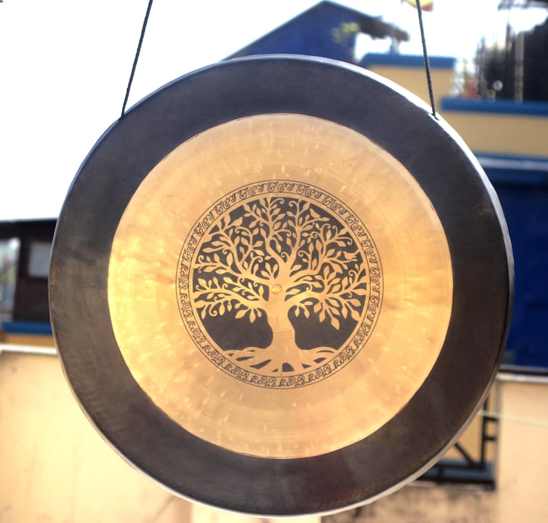 Extra Large Center SF Tree of Life Tibetan Handmade Gong – Hand ...