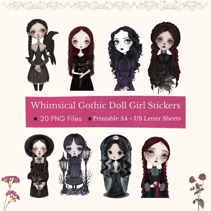 Cute Gothic Stickers - Etsy