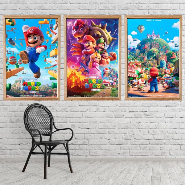 Mario Movie Galaxy Poster - Etsy