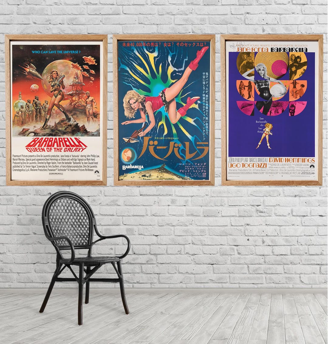 Pay 2 Get 1 for Free Barbarella Jane Fonda Movie Poster Film Plakat ...