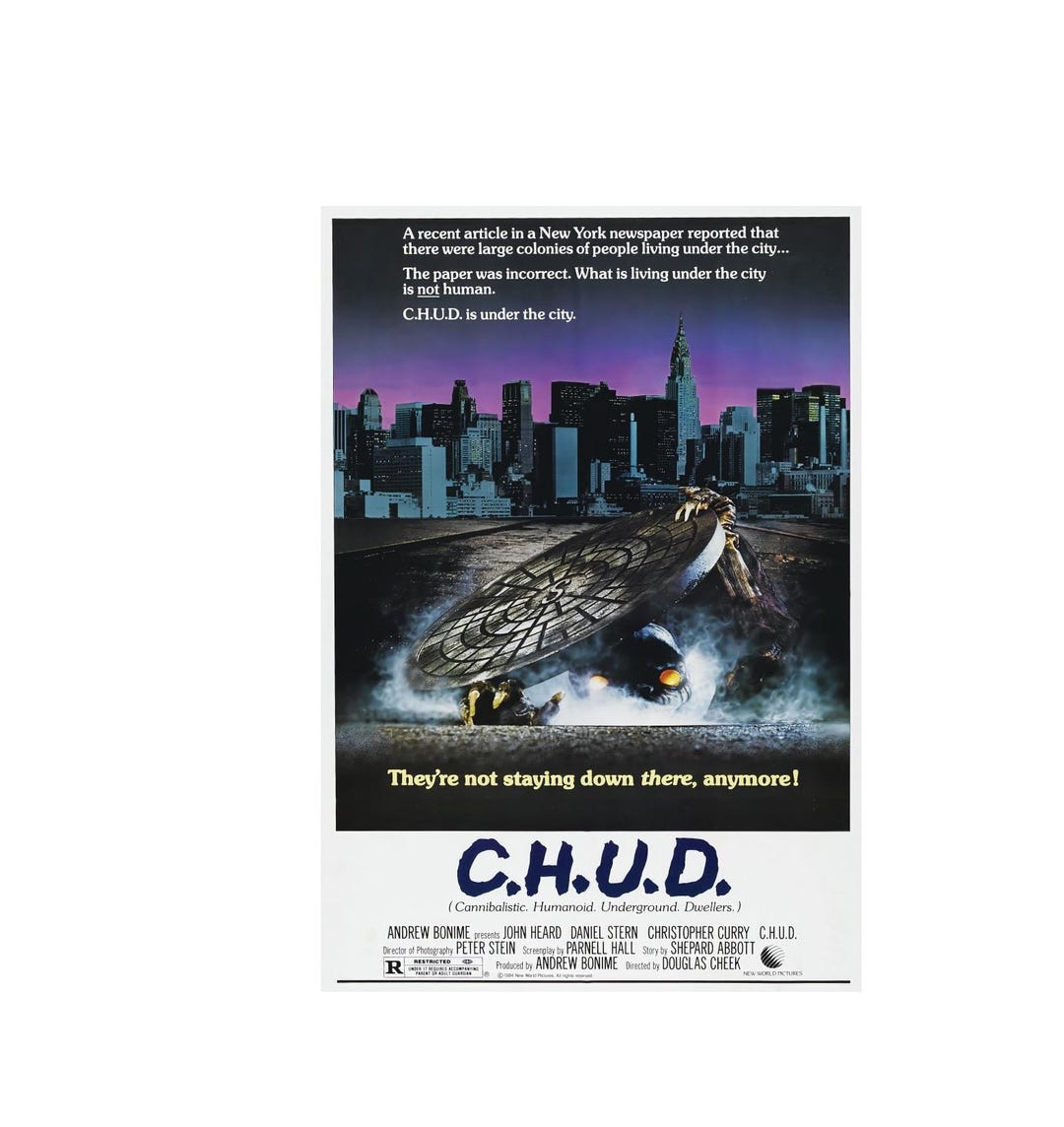 Pay 2 Get 1 for Free C.H.U.D. CHUD Movie Poster Film Plakat Print Hq Hd ...