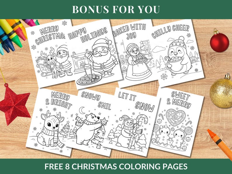 Christmas Games Printable : Kids Holiday Activity Pack for Home and ...