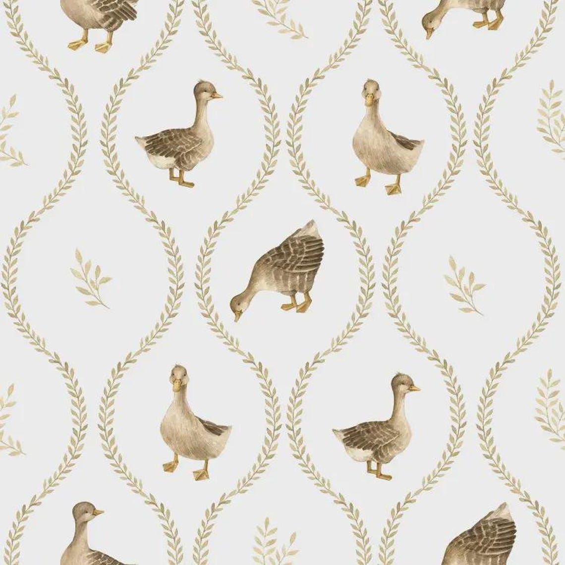 Wallpaper Kids Country Ducks Poster - Etsy
