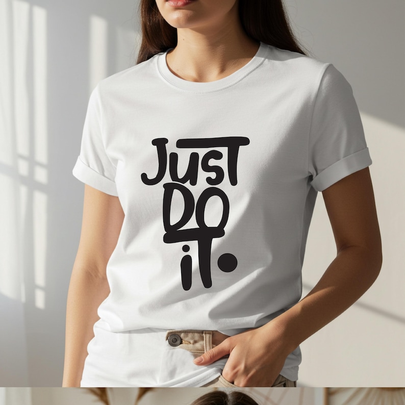Just Do It SVG: Motivational Sign, Cricut & Silhouette Files (digital ...