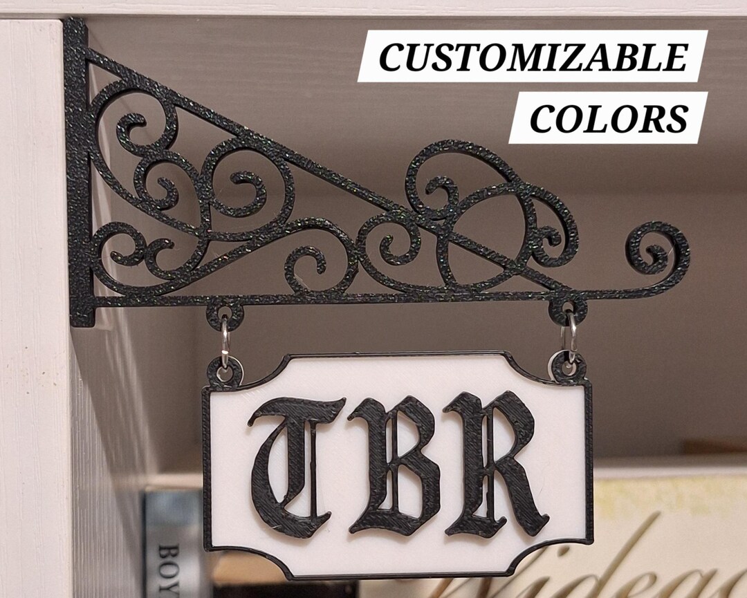 Custom Tavern-style Bookshelf Genre Sign: Personalized Home Library ...