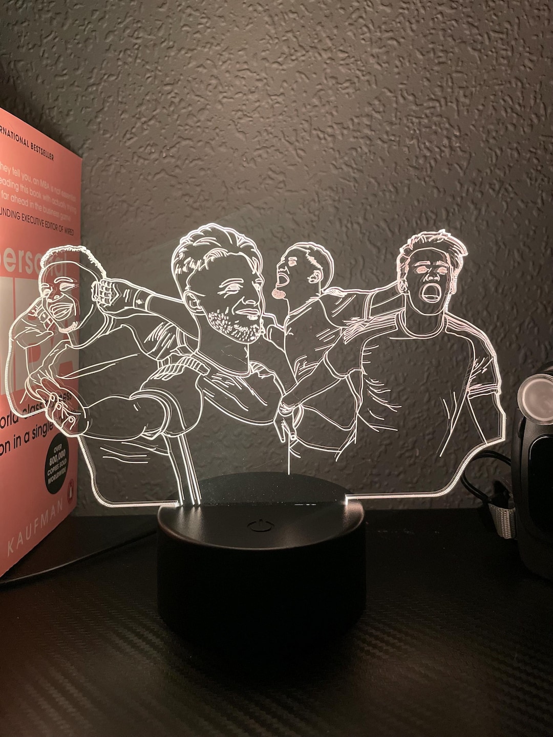 Personalized Arsenal FC LED Night Light, Soccer Fan Gift - Etsy UK