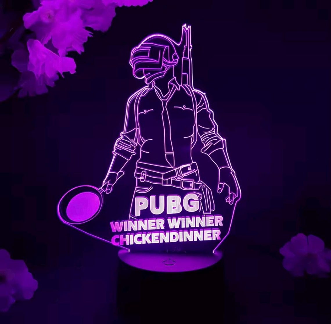 PUBG Pub G Personalised LED Light up Neon Night Light Lamp Sign Home ...