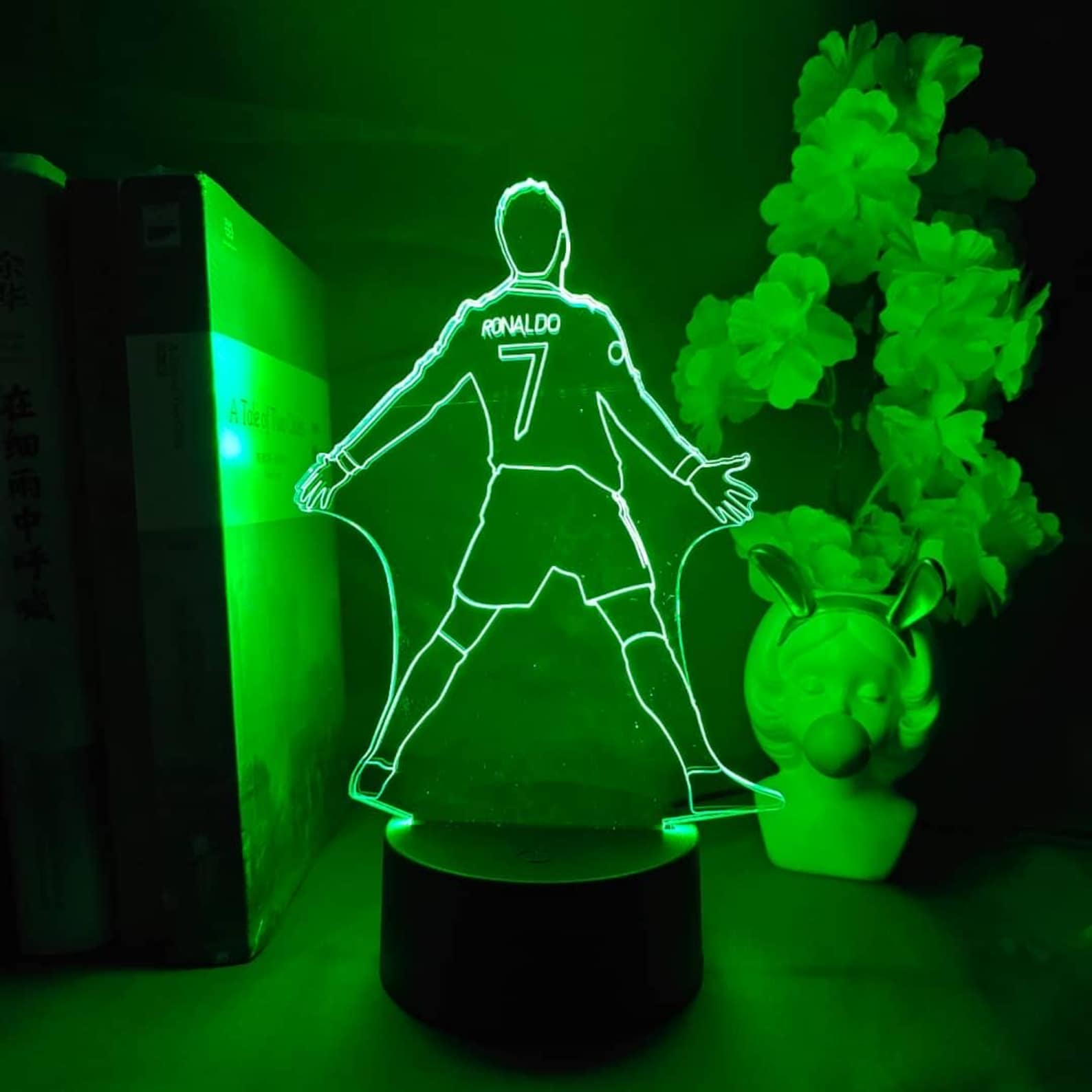 Cristiano Ronaldo LED Night Light: Personalized Football Gift, Kids ...