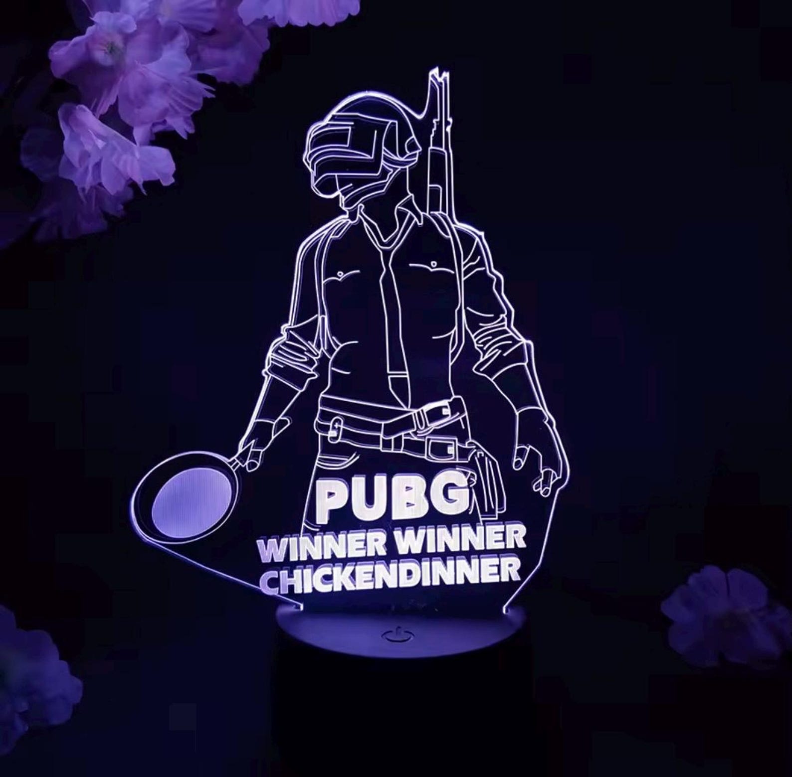 PUBG Pub G Personalised LED Light up Neon Night Light Lamp Sign Home ...