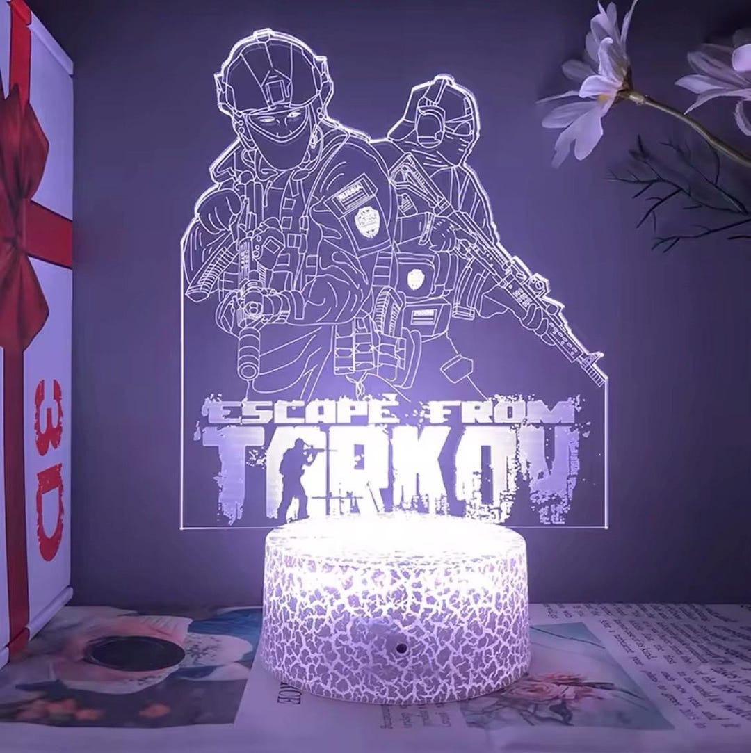 Escape From Tarkov Personalised LED Light up Neon Night Light Lamp Sign ...