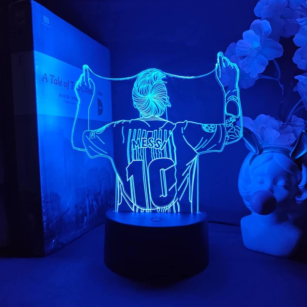 Messi LED Night Light: Football Fan Gift, Home Decor - Etsy